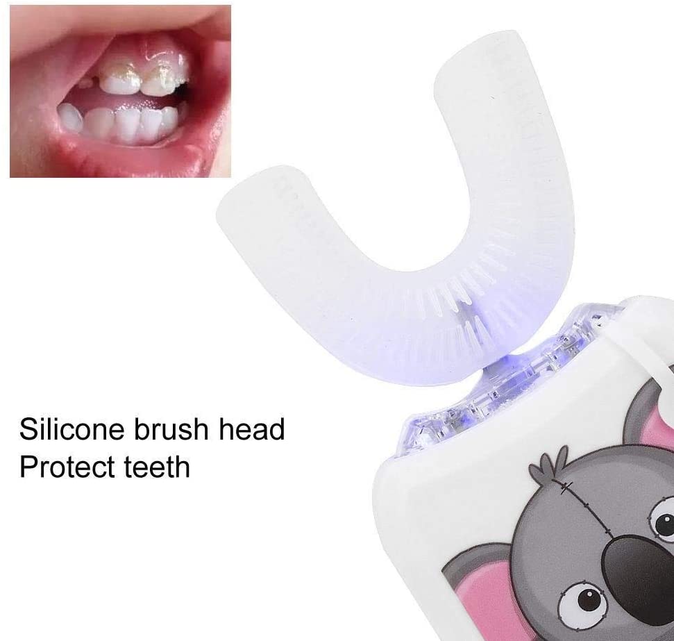 Enrilior U-Shaped Children Intelligent Cleaning Toothbrush Electric ...