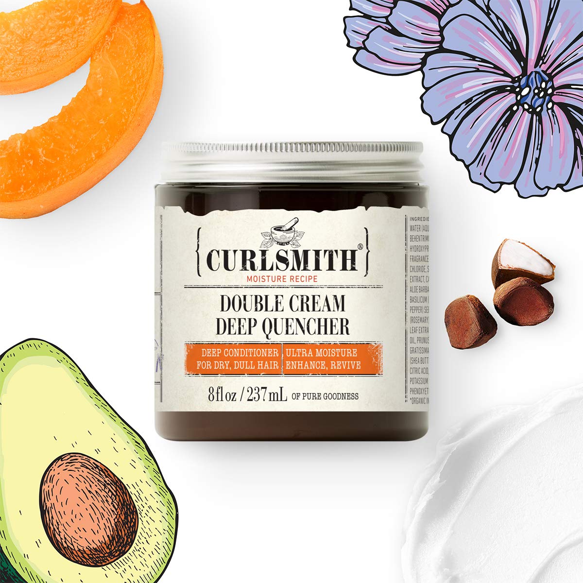 Curlsmith - Double Cream Deep Quencher - Vegan Moisturising Deep ...