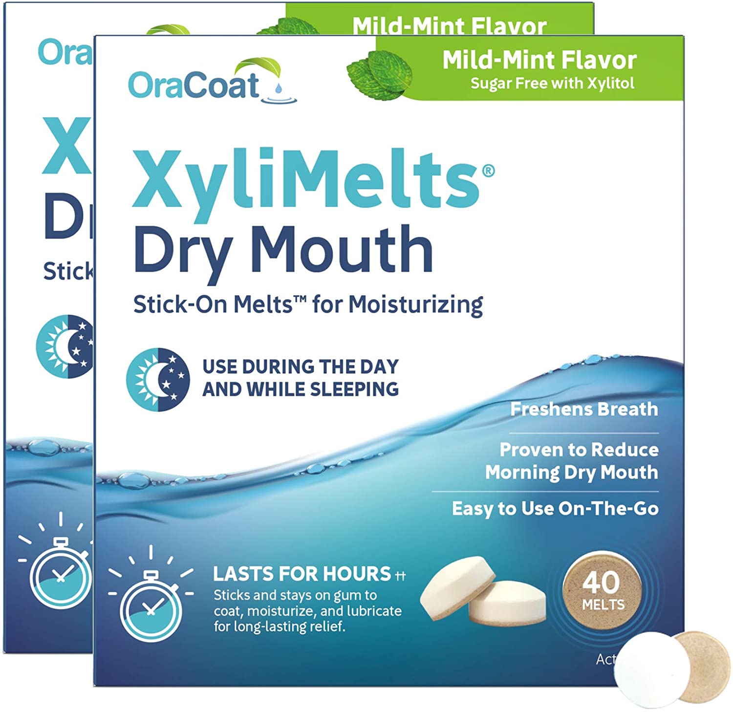 Oracoat Xylimelts, 40 Count 2 Pack