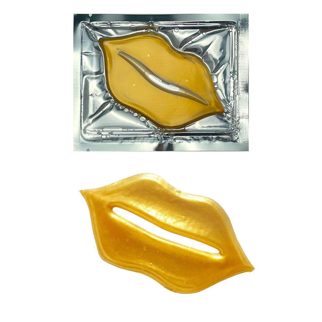 Ruzzut 30 PCS Crystal Collagen Hydrogel Lip Mask Set, Moisturizing and ...