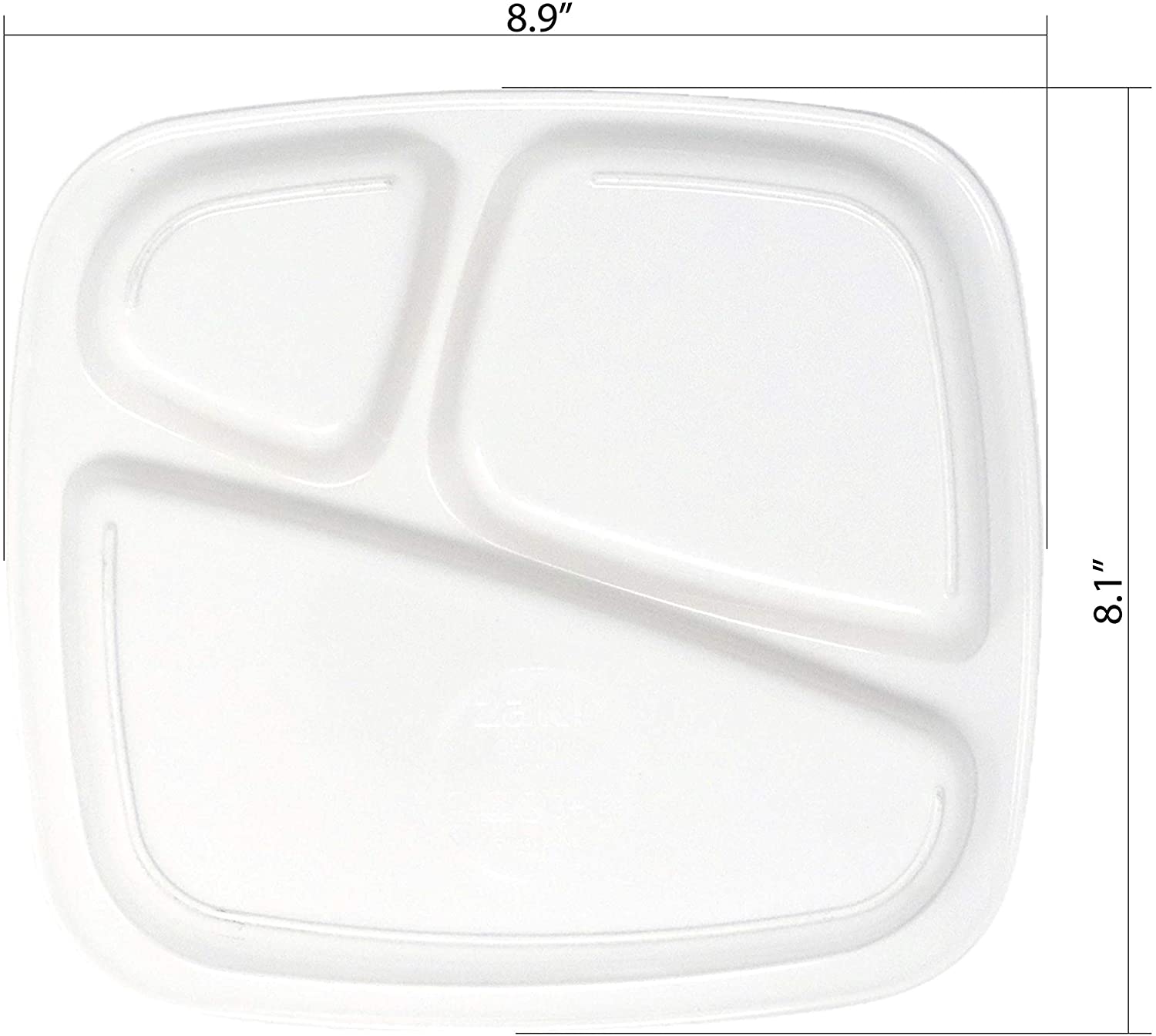 Zak Designs Trolls Movie Dinnerware Melamine 3-Section Divided Plate ...