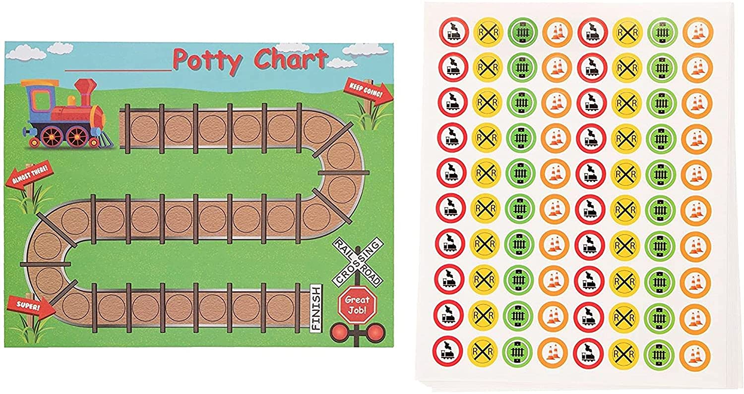 Potty Training Reward Chart - Pack of 50 Sheets and 800 Stickers, Train ...