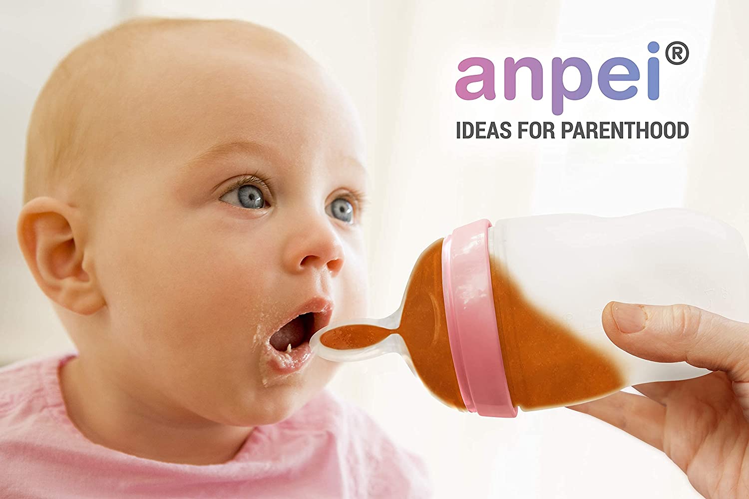 Squeeze Spoon Baby Food Dispensing Attachment Compatible with Comotomo ...