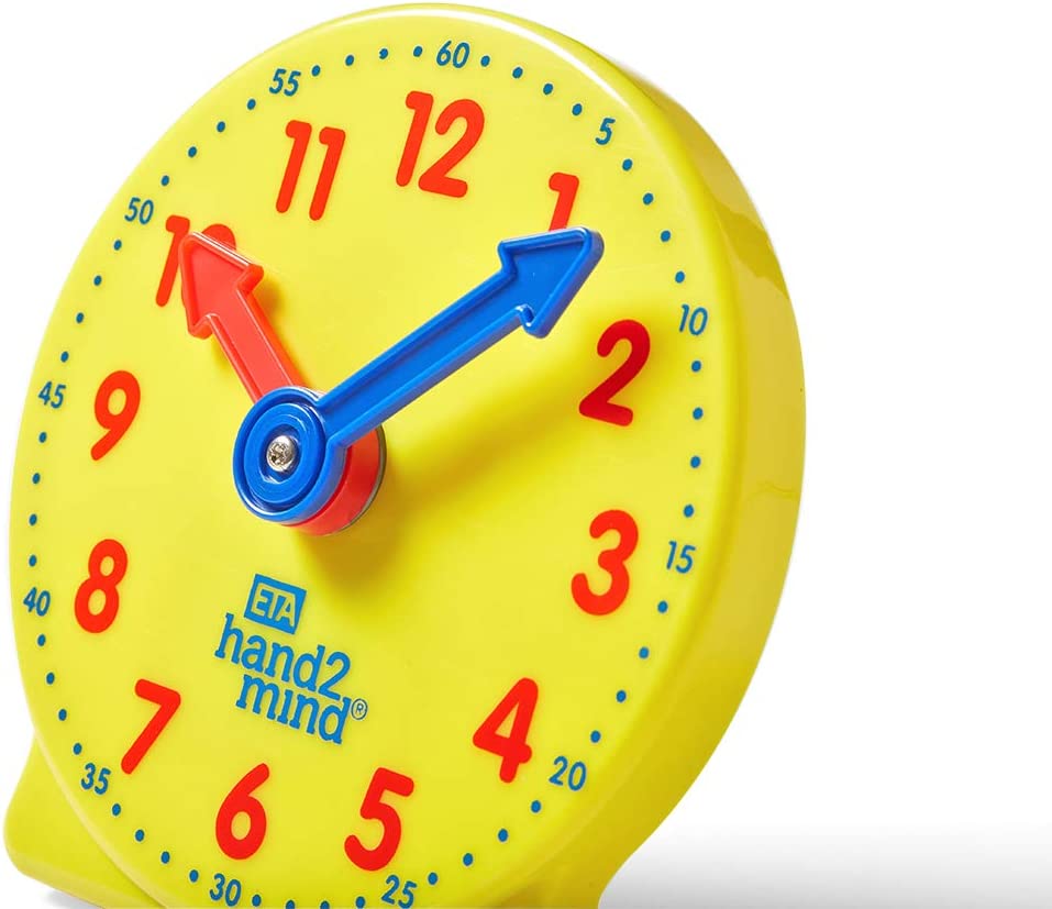 Hand2mind Mini Geared Clock Learning Clock Kids Clock Learning 