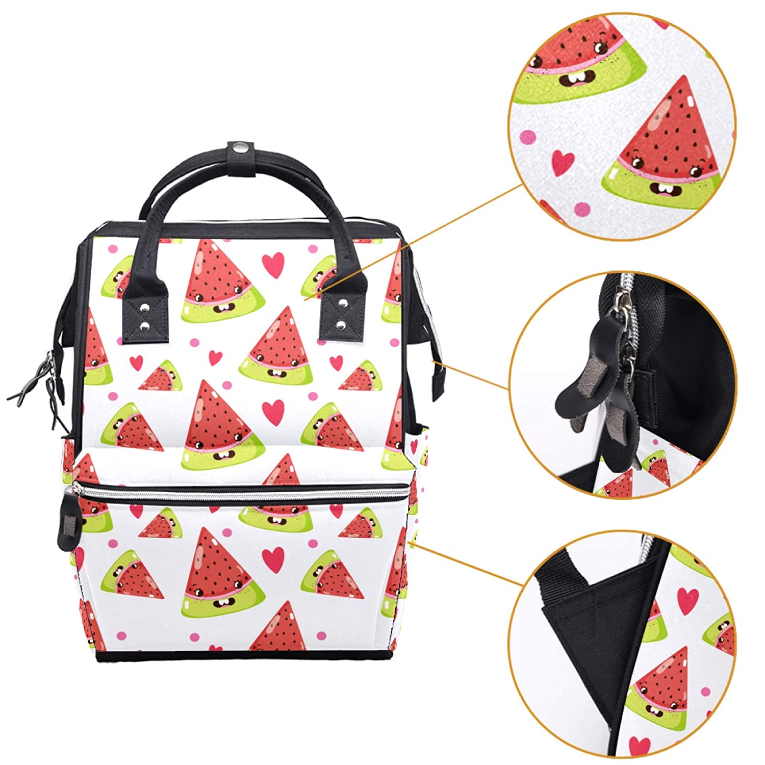 Cute Fruits Cartoons Laptop Backpack Schoolbag,Mummy Bag Diaper Tote ...