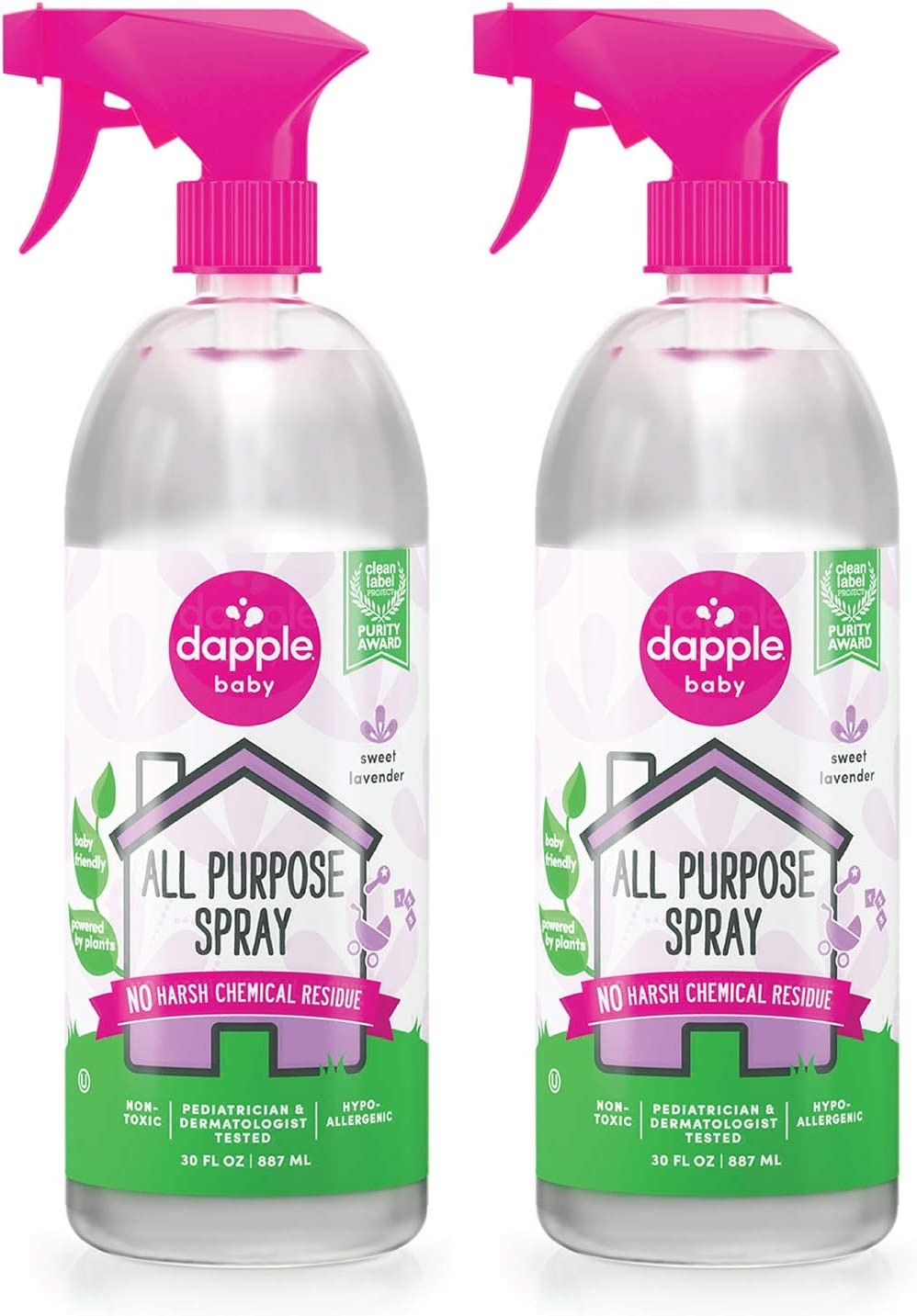 Dapple Baby All Purpose Cleaning Spray, Plant-Based, Hypoallergenic, 1 ...