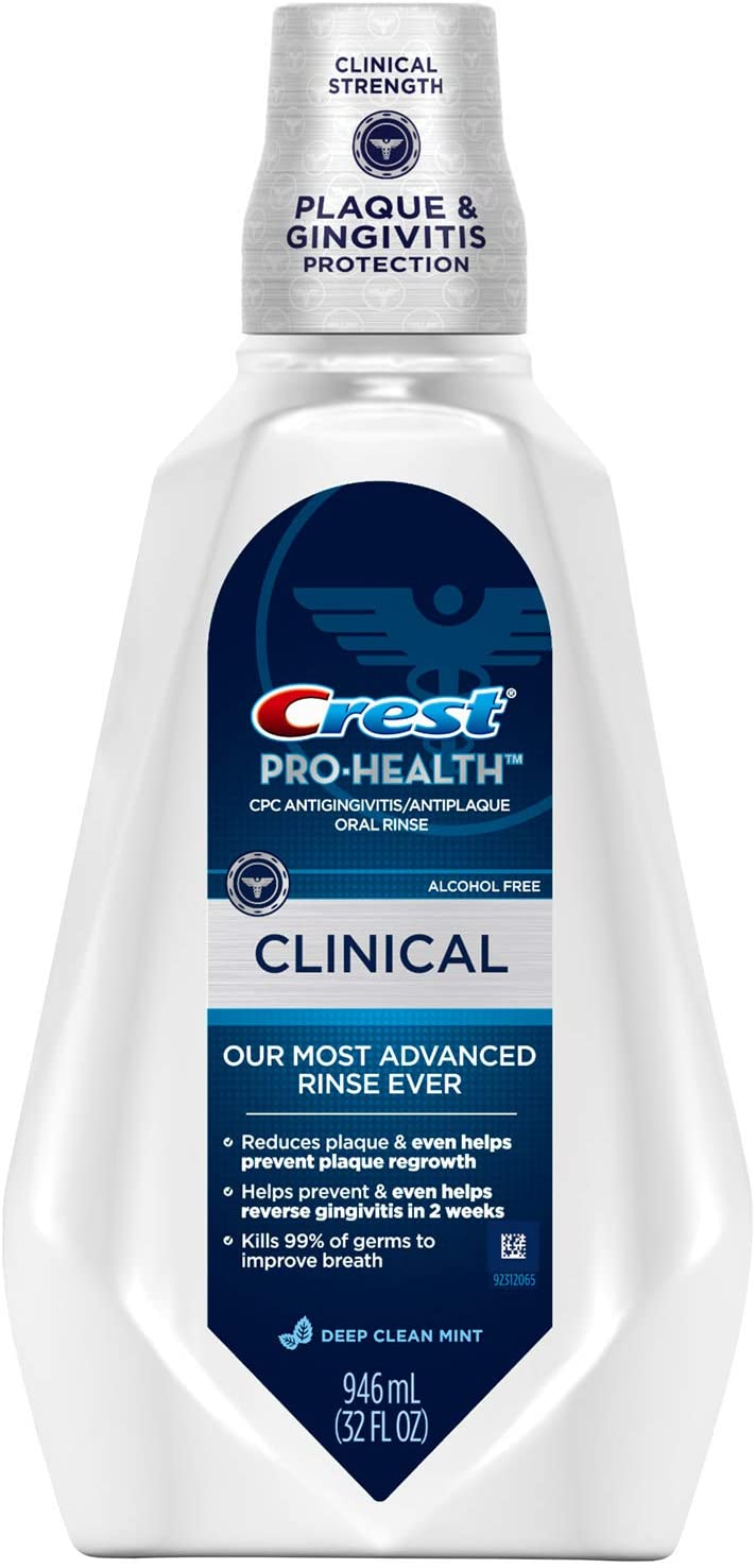Crest Pro-Health Clinical CPC Antigingivitis/Antiplaque Deep Clean Mint ...
