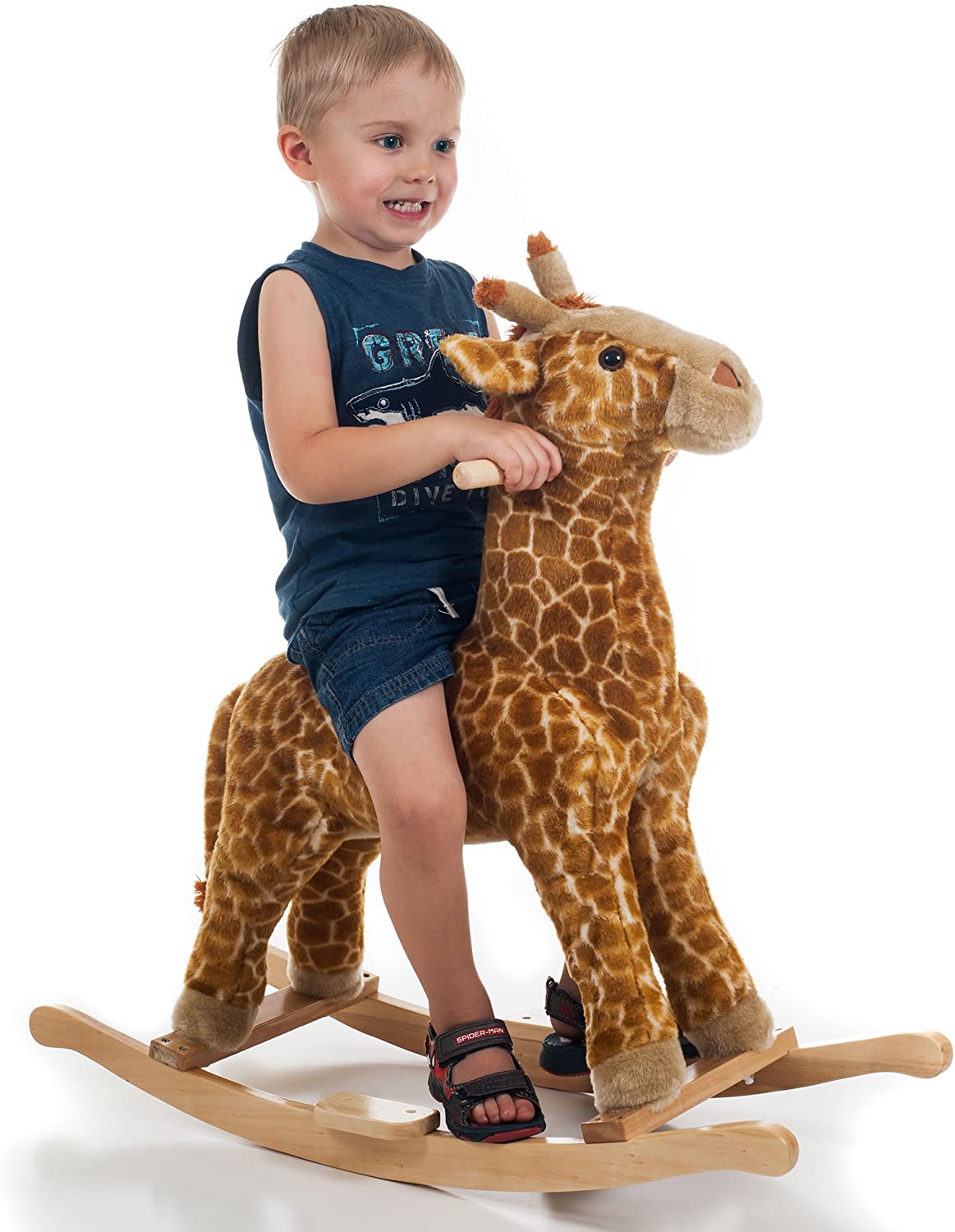 Happy Trails Giraffe Plush Rocking Animal