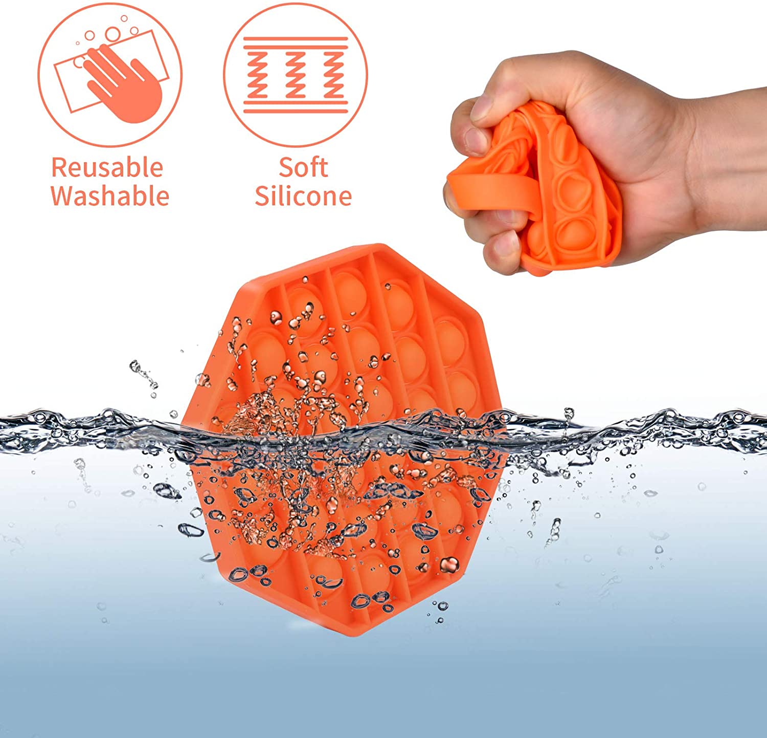 Push Pop Bubble Fidget Sensory Toy Special Needs Anxiety Stress ...