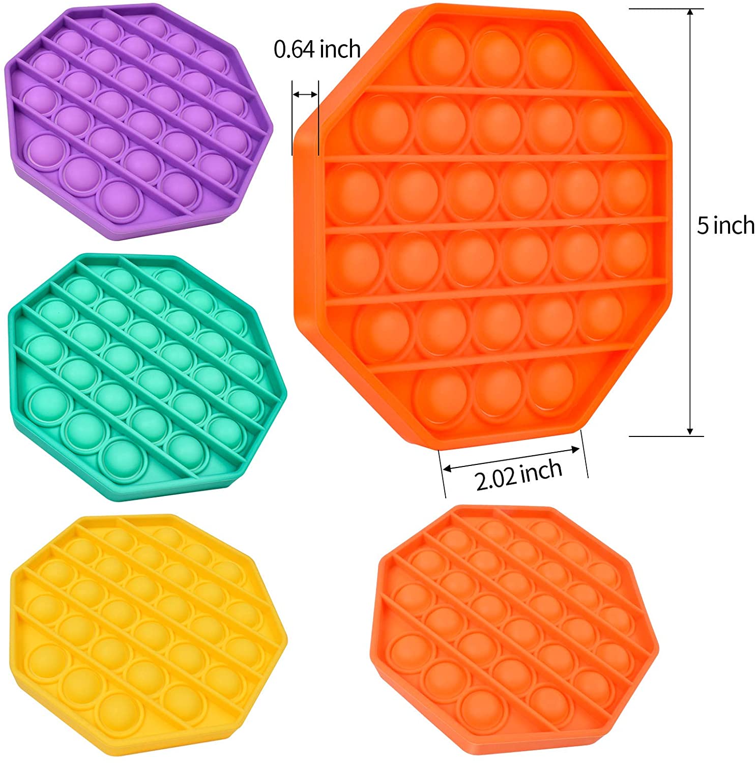 Push Pop Bubble Fidget Sensory Toy Special Needs Anxiety Stress ...