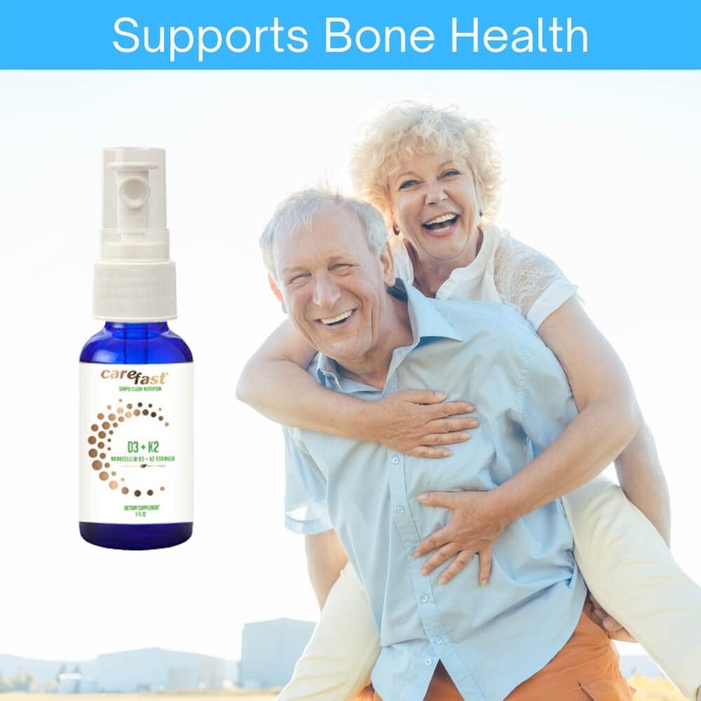 Carefast NanoCelle D3 5000 IU K2 120 MCG Vitamin Liquid Supplement ...