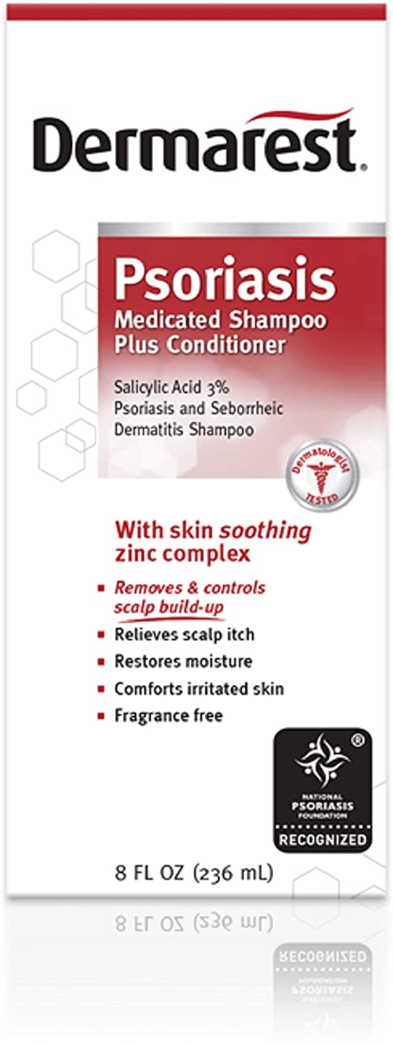 Dermarest Psoriasis Medicated Shampoo plus Conditioner | Packaging May ...