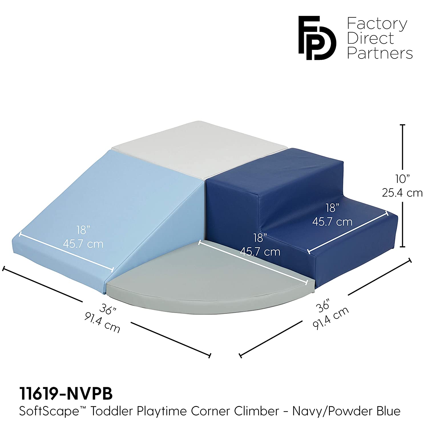 SoftScape Toddler Playtime Corner Climber, Indoor Active Play Structure ...