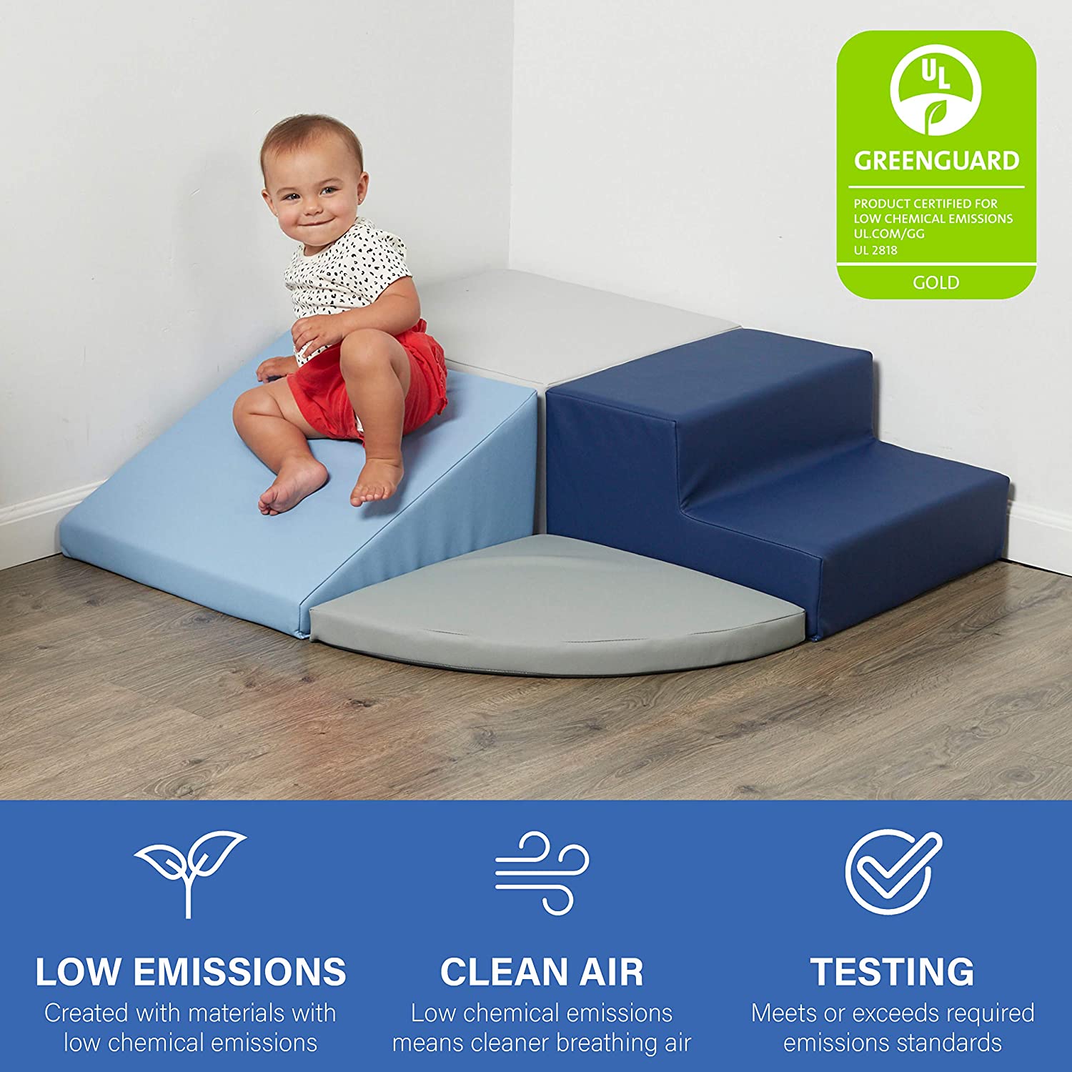 SoftScape Toddler Playtime Corner Climber, Indoor Active Play Structure ...