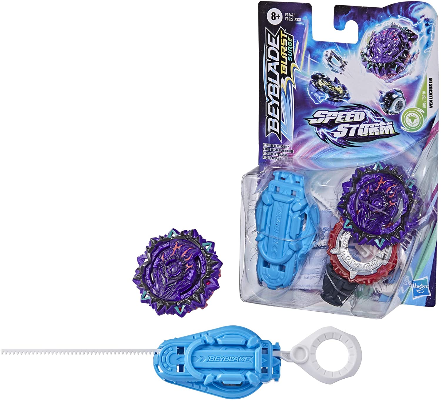 BEYBLADE Burst Surge Speedstorm Vex Lucius L6 Spinning Top Starter Pack ...