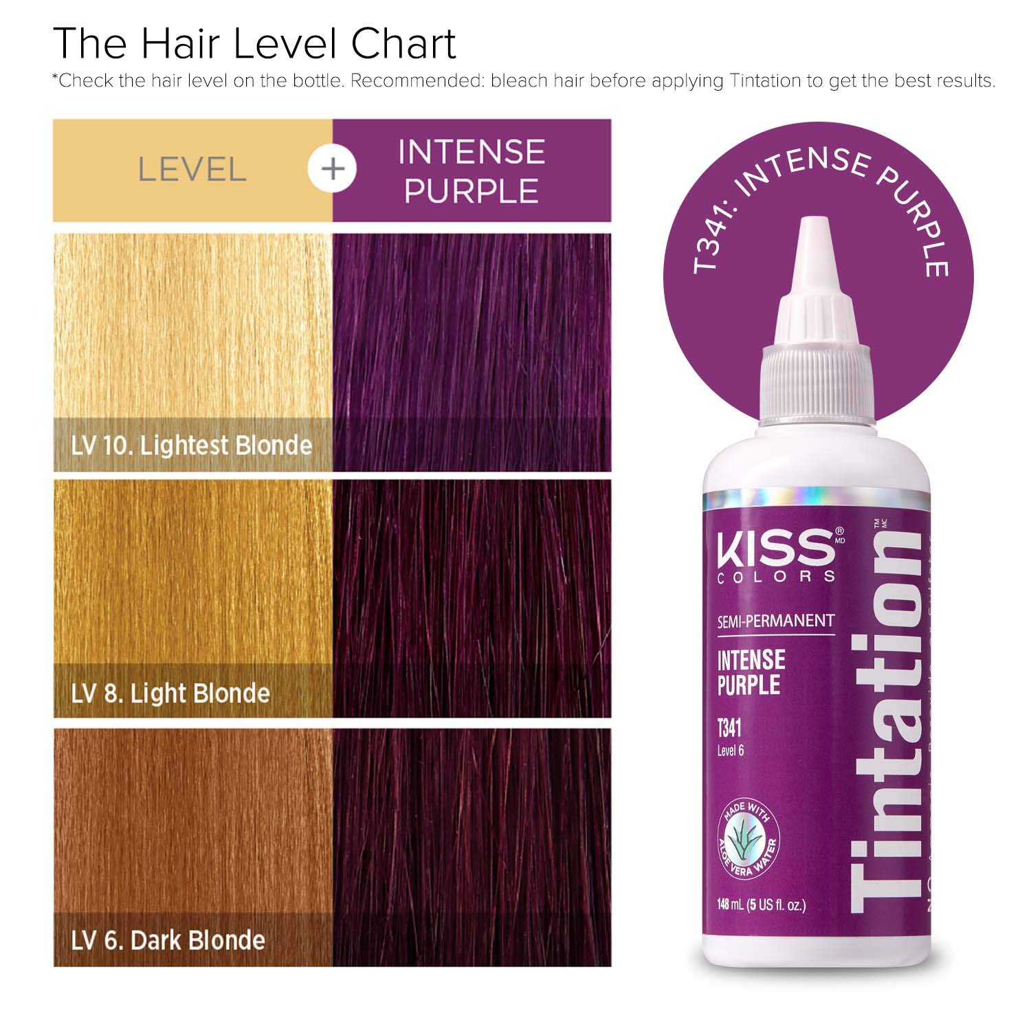 Kiss Tintation Semi-Permanent Hair Color Treatment 148 mL (5 US fl.oz ...