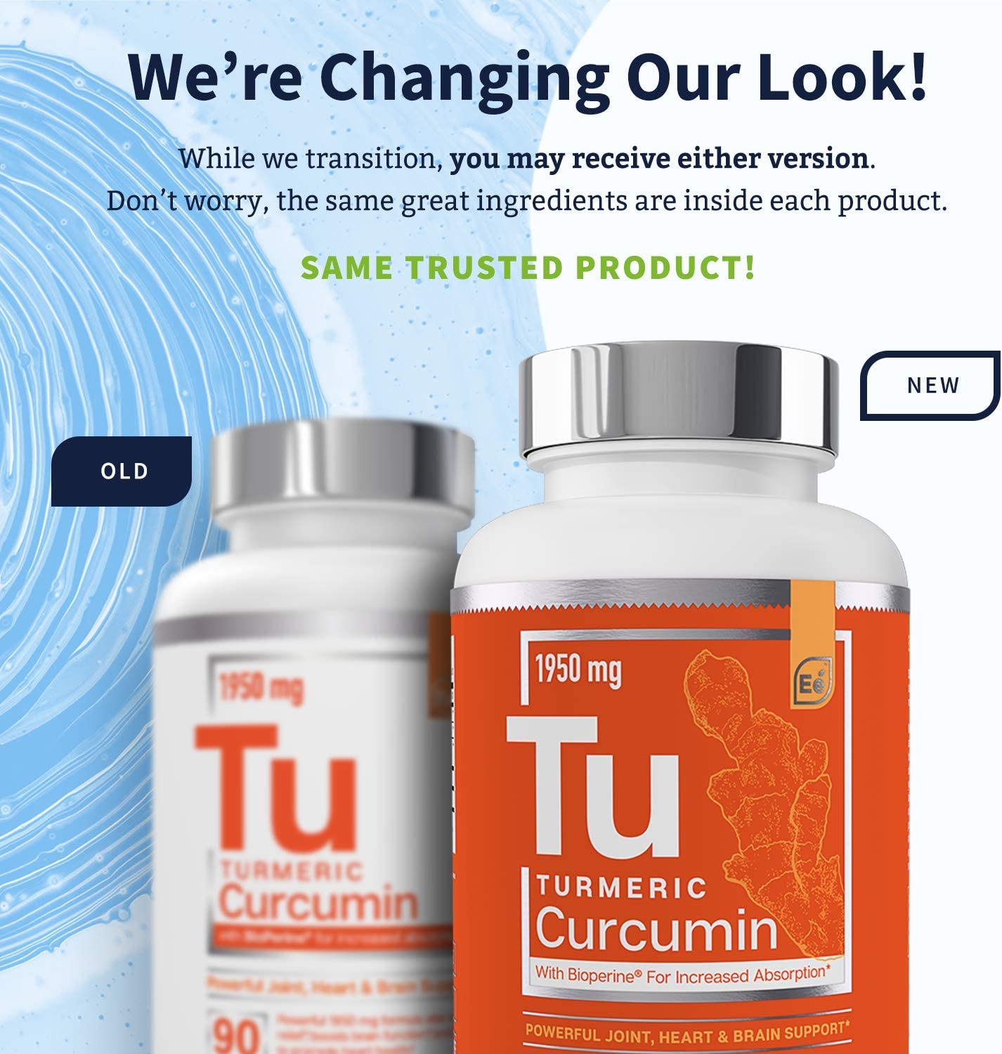 Turmeric Curcumin - Joint, Heart & Brain Support - with Bioperine for ...