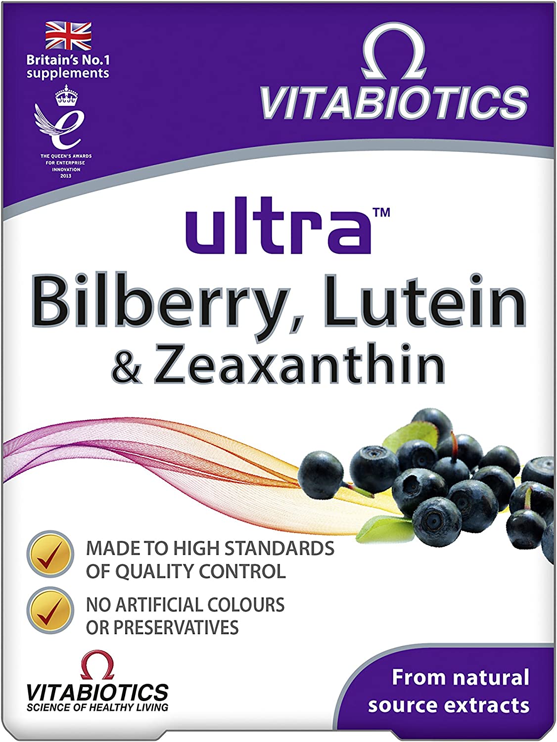 Vitabiotics - Ultra Bilberry, Lutein & Zeaxanthin - 30 Tablets