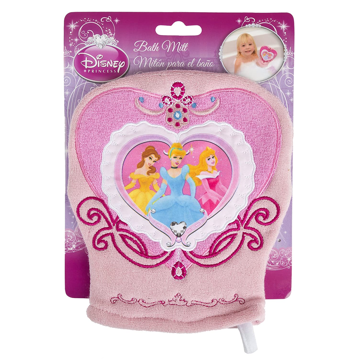 Disney Princess Bath Mitt, Pink