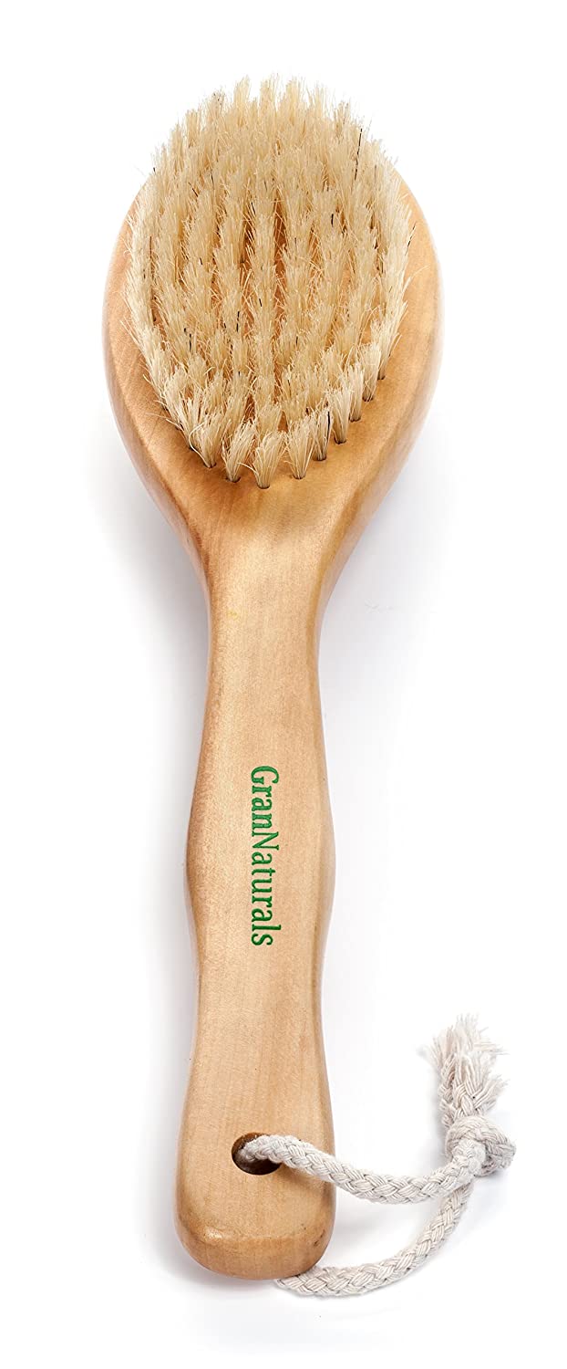 GranNaturals Dry Brushing Body Brush for Lymphatic Drainage + Cellulite ...
