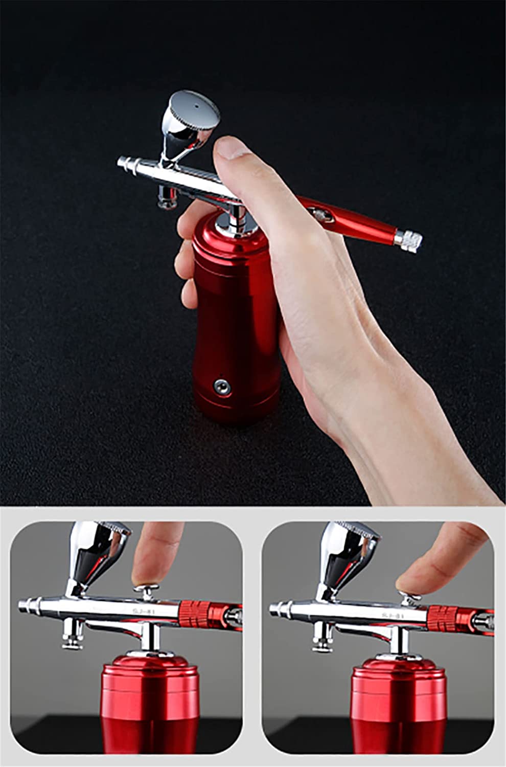 AMMZON Facial Water Oxygen Injector Machine Airbrush Compressor Sprayer ...