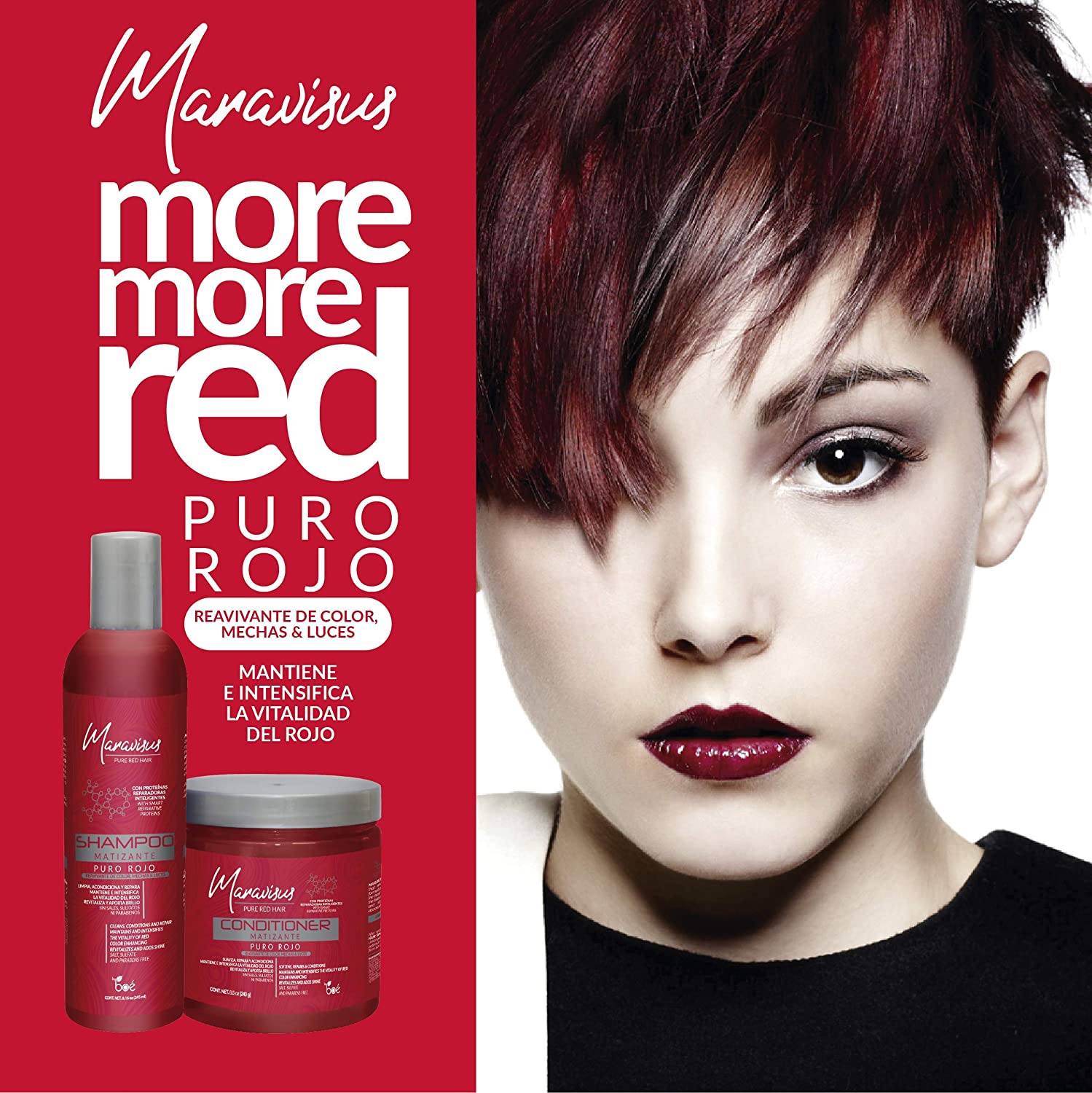 Maravisus Hair Products Kit (Pure Red)