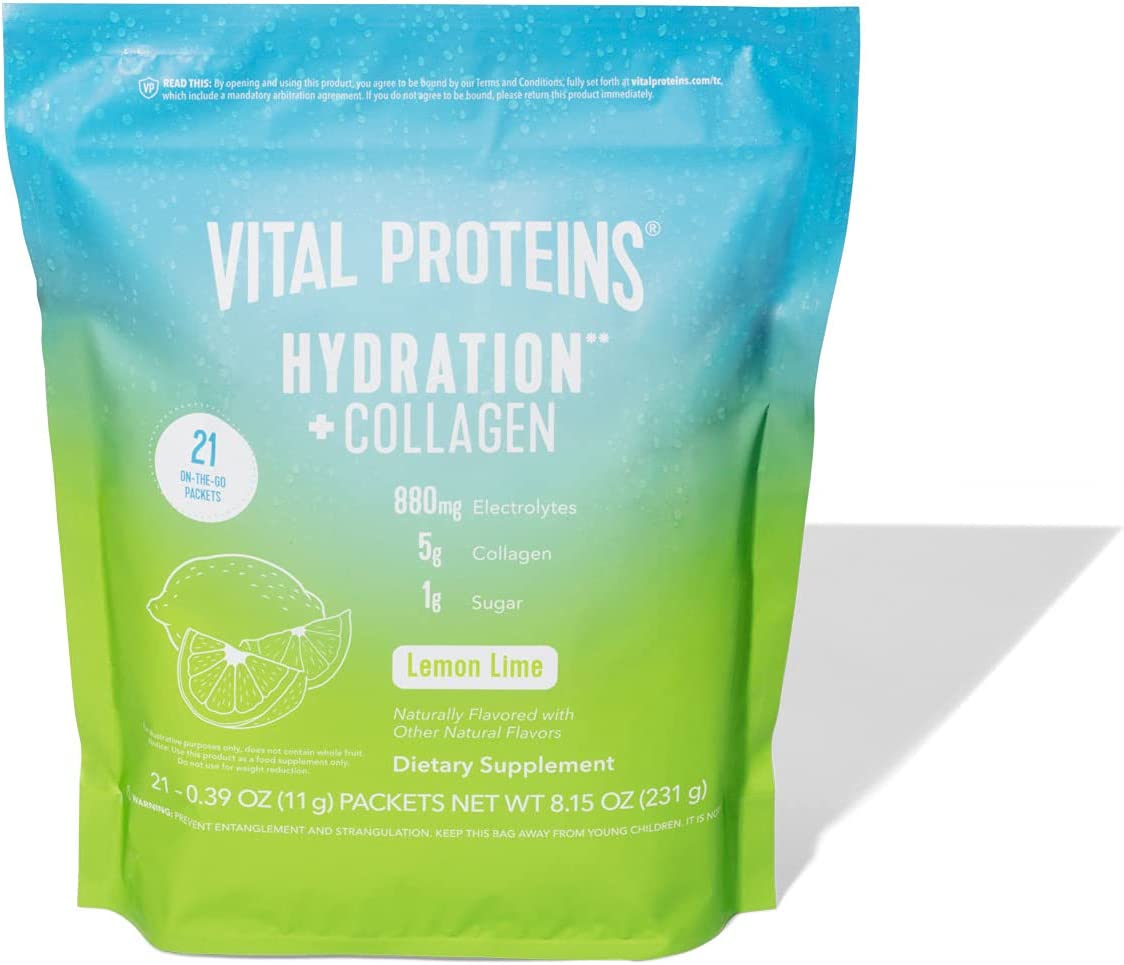 Vital Proteins Hydration + Collagen Powder Packets, Low Sodium ...