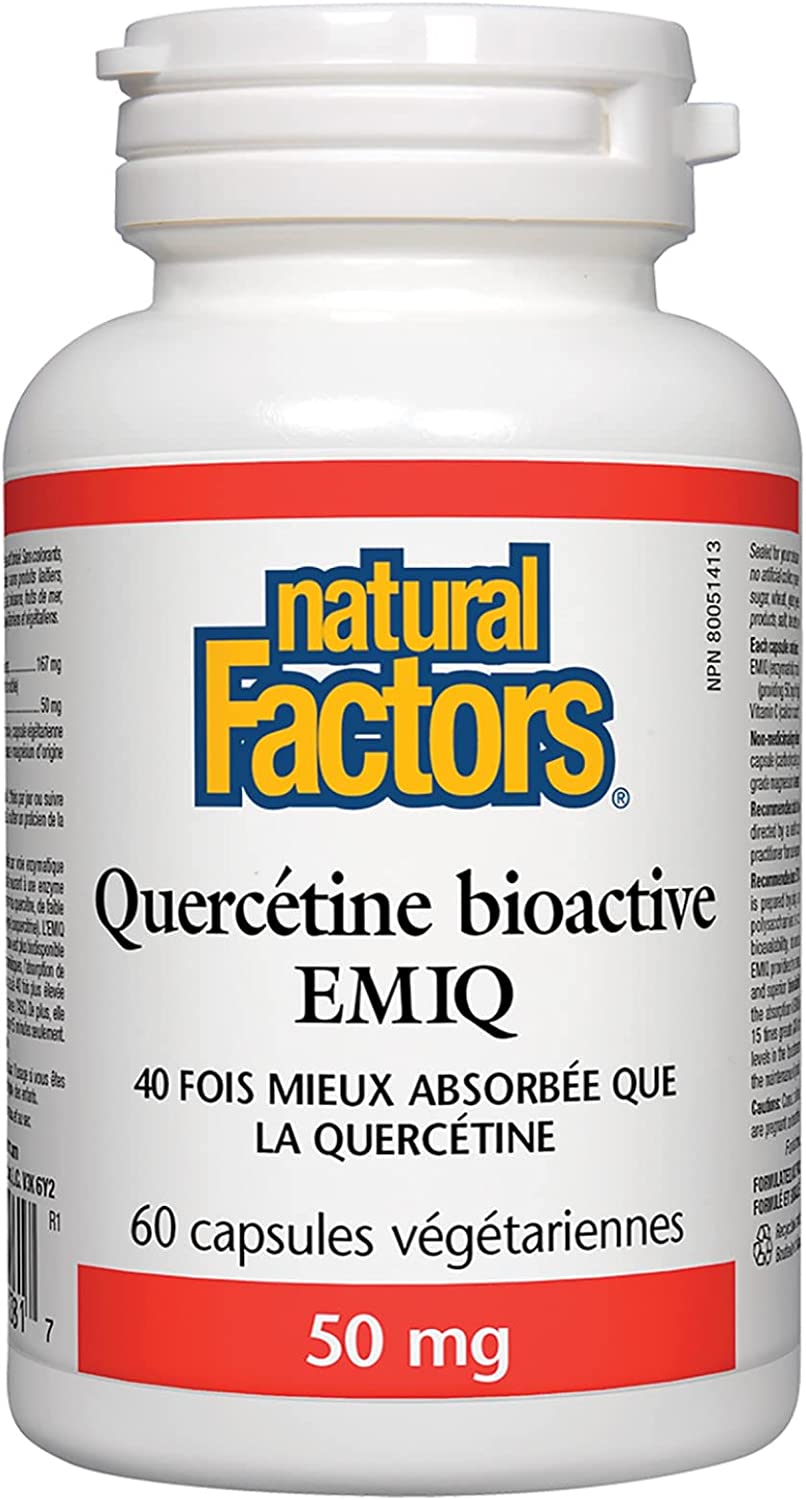 Natural Factors, Bioactive Quercetin EMIQ, All Year Support for Healthy ...