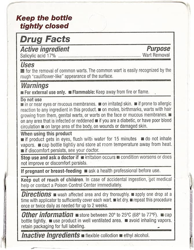 VERRUGUIN Skin Wart Remover Salicylic Acid 17% Removedor de Verrugas