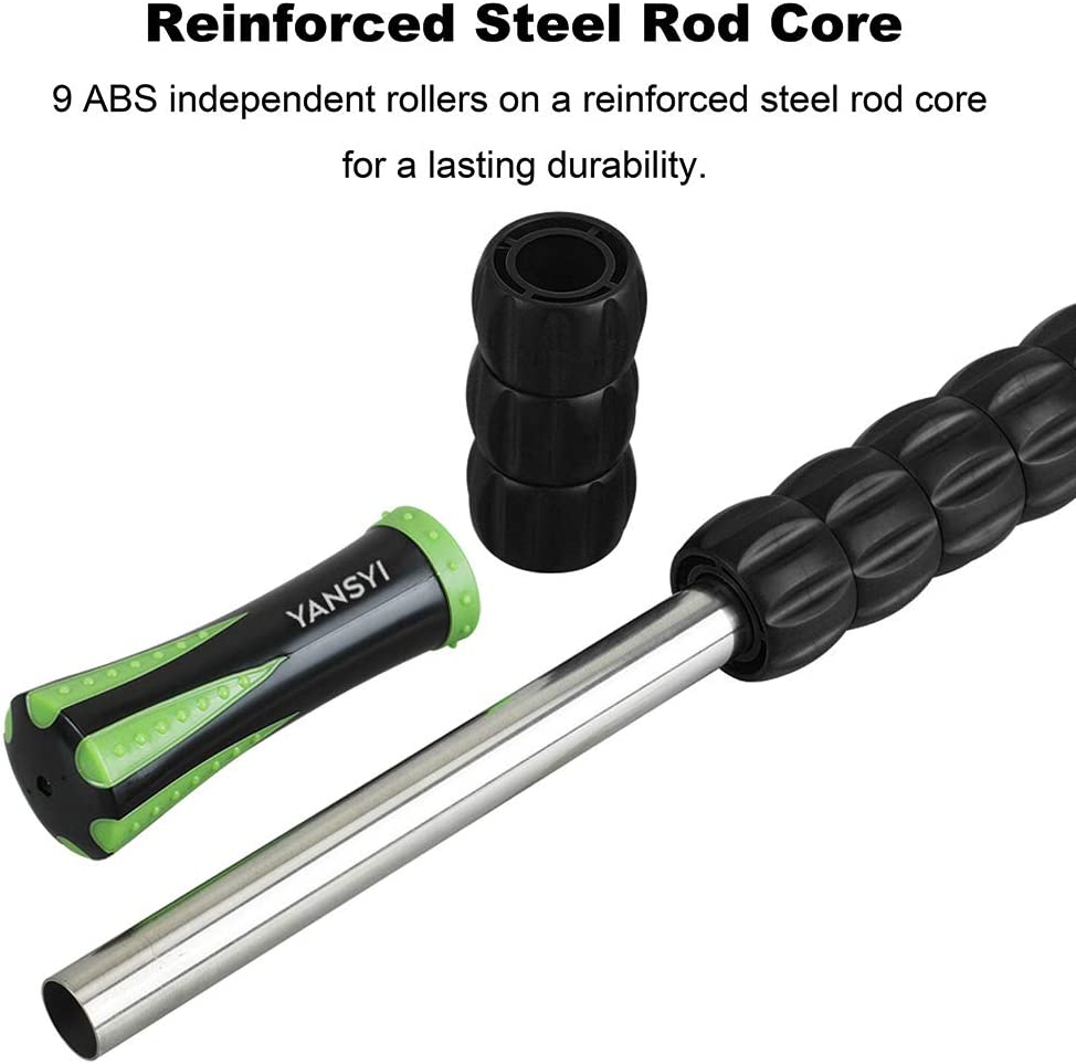 Yansyi Muscle Roller Stick for Athletes - Body Massage Roller Stick ...