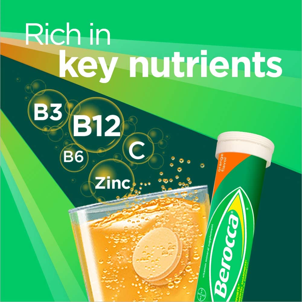 Berocca Energy Vitamin Supplement for Mental Sharpness and Physical ...