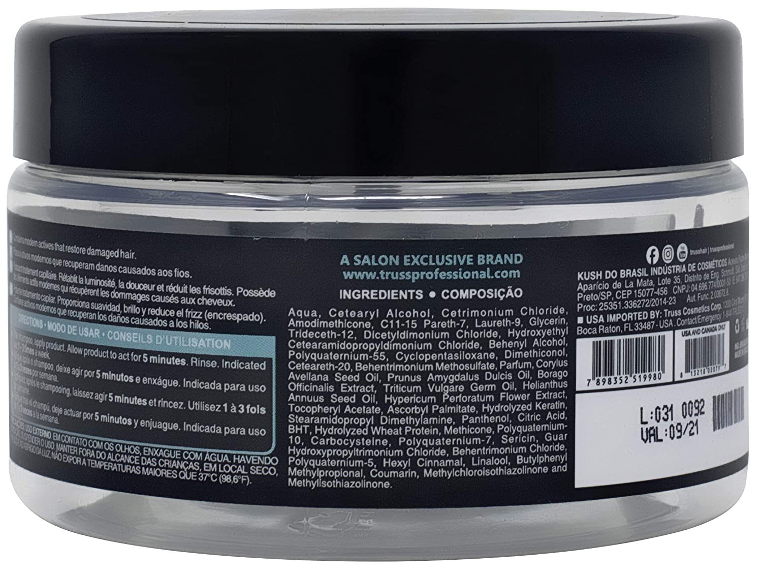 Truss Professional Miracle Hair Mask 6.35oz