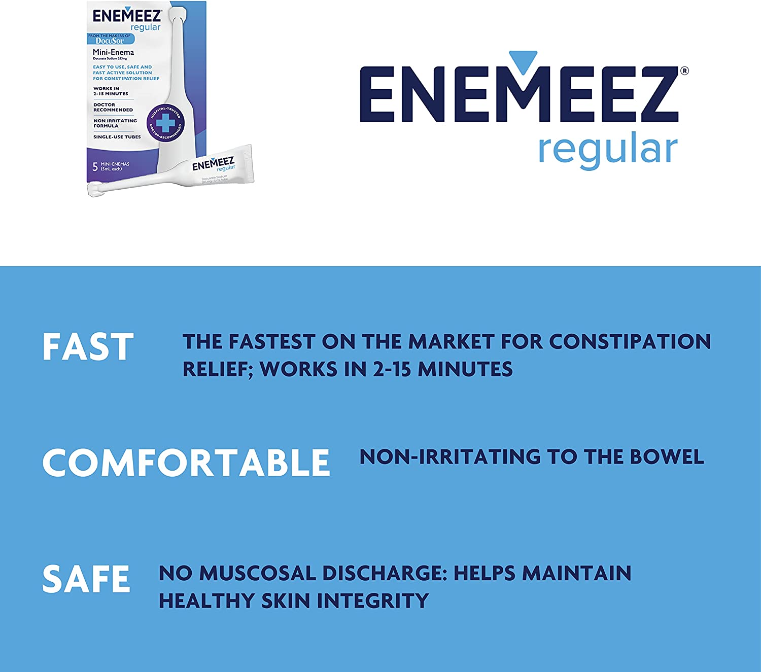 Docusol Docusate Sodium Mini Enema ml, Clear, 0.84 Fl Oz