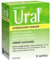 Ural Effervescent Powder for Relief of Painful Burning Symptoms of ...