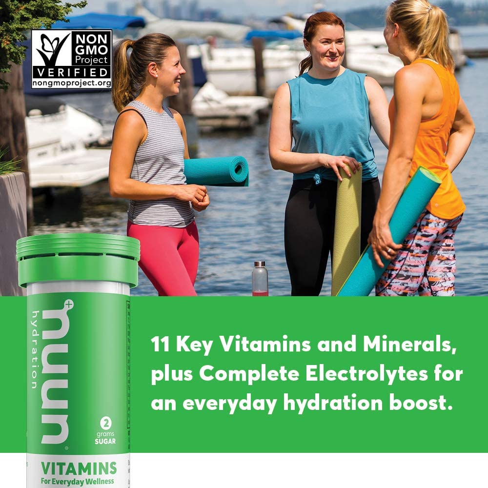 Nuun Complete Pack Sport, Vitamins, Immunity, and Rest Hydration Drink ...