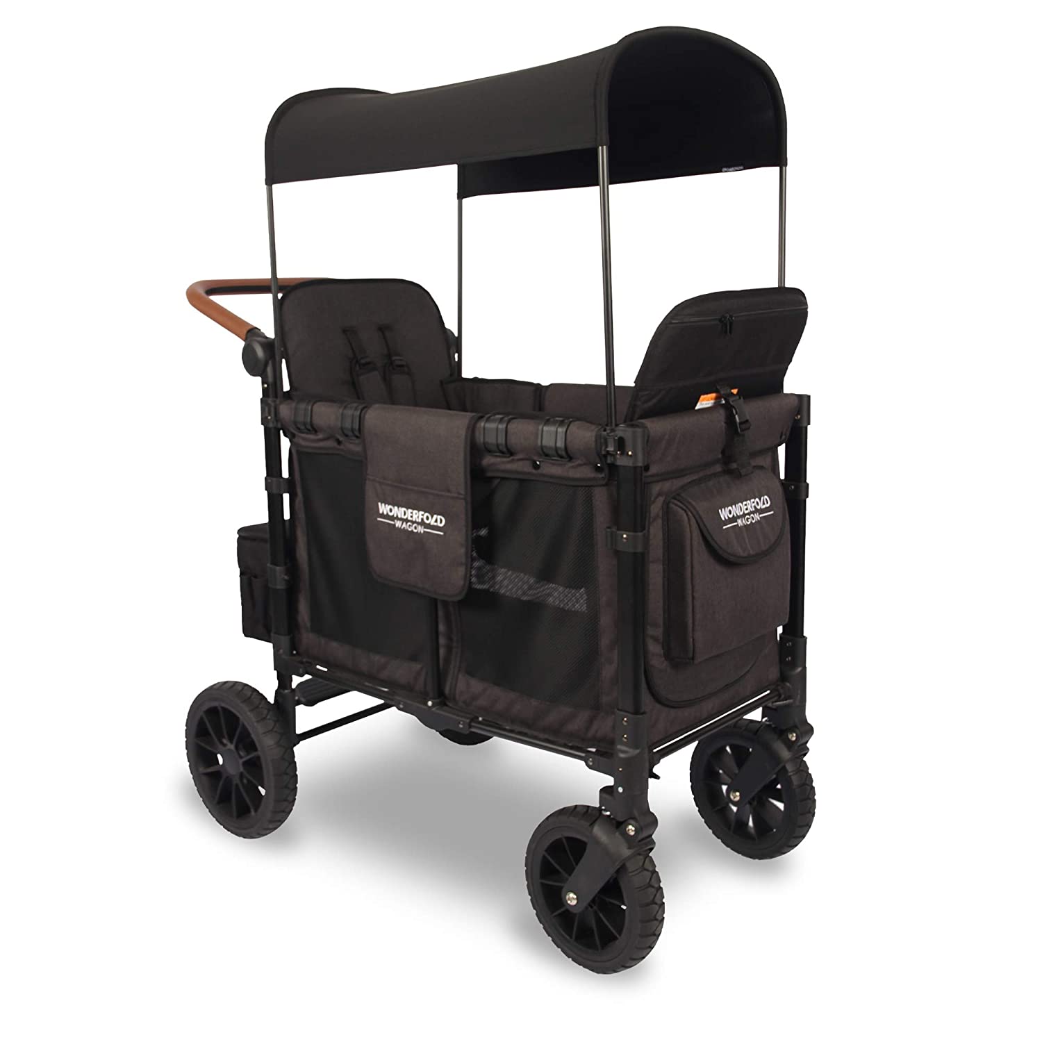 WONDERFOLD W2 Luxe Multi-Function 2 Passenger Folding Stroller Wagon ...