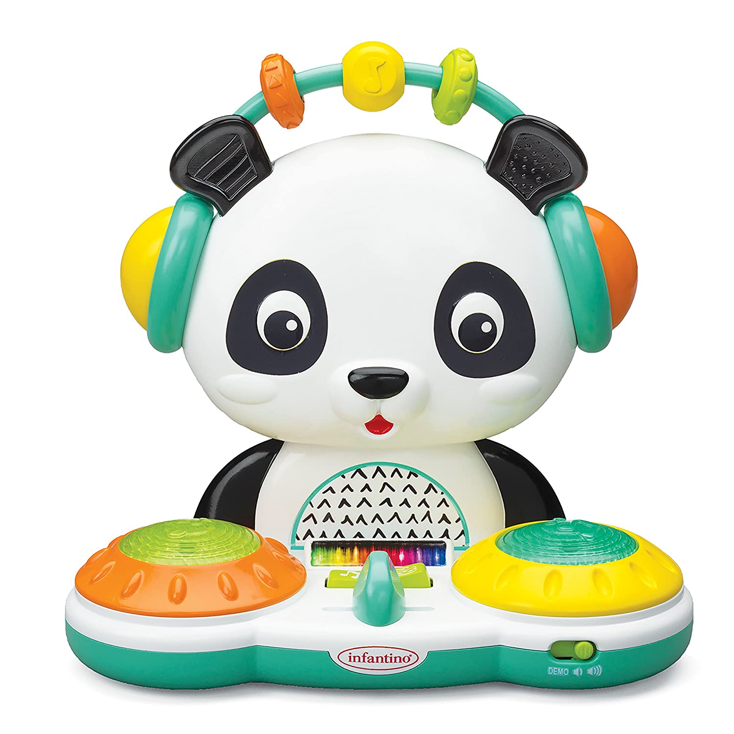 Infantino Spin & Slide DJ Panda - Musical Toy with Busy Beads, Light-up ...