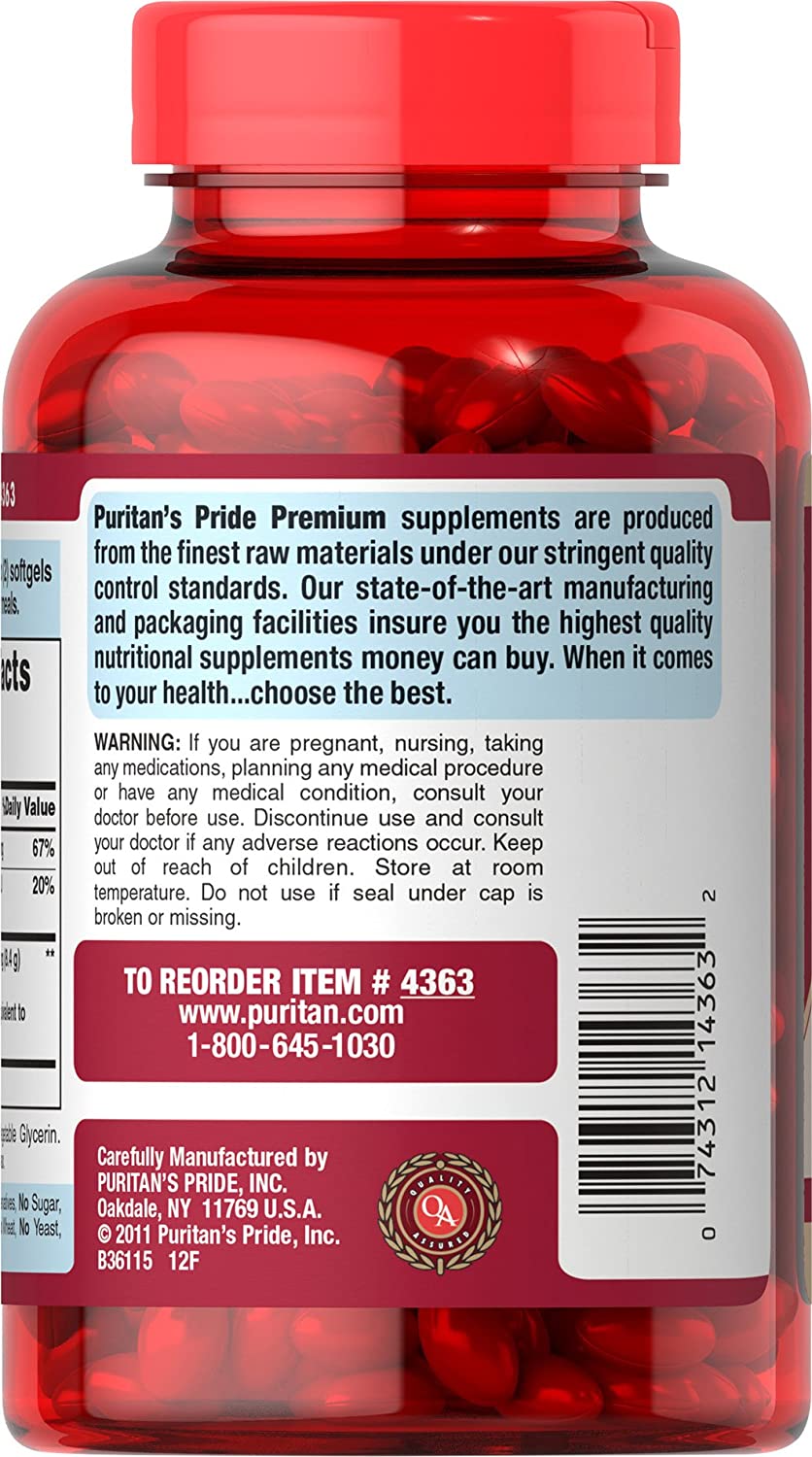 Puritans Pride Cranberry Fruit Concentrate With C And E 4200 Mg 250 Count