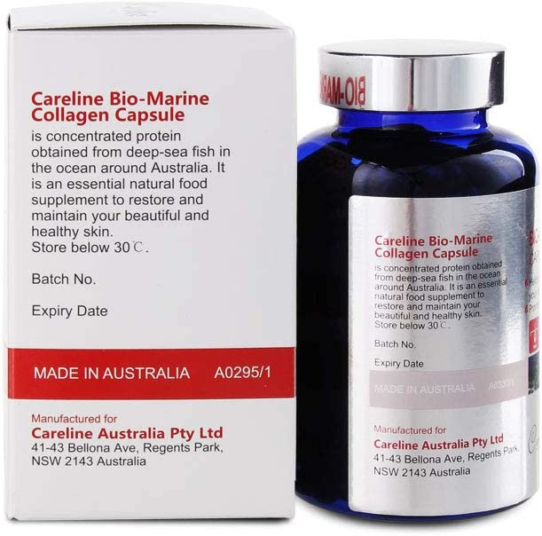 Careline Bio-Marine Collagen 2000max 100 Capsules Made in Australia