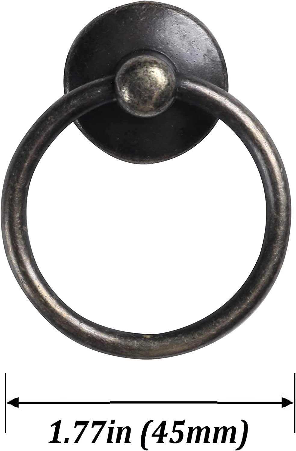 Metal Ring Drawer Pull Handles, Furniture Solid Hardware Ring Pull Knobs, Antique Handles ...