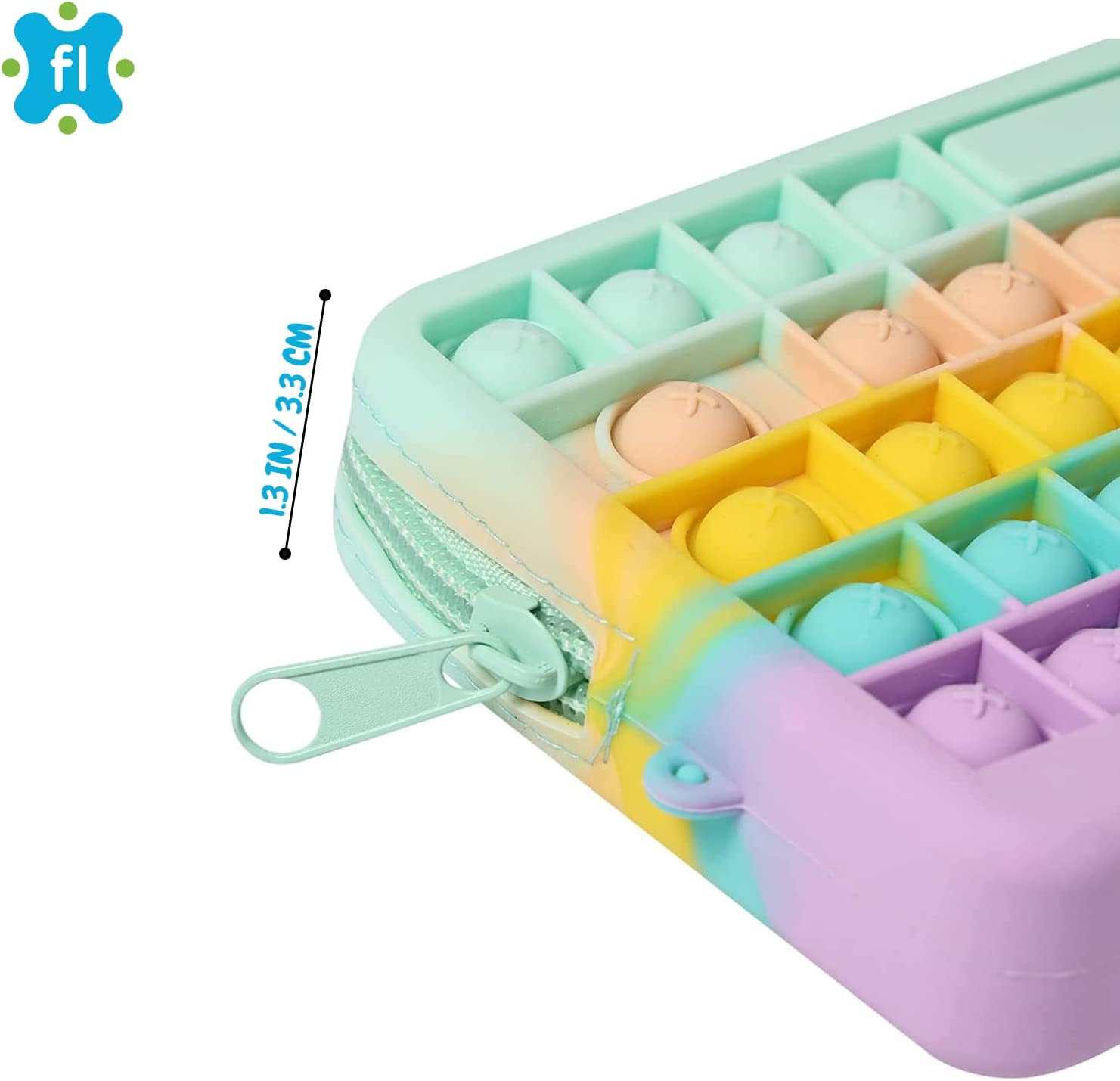 Pop Pencil Case Poppers Fidget Pencil Case Bubble Toy, Large Pen/Pencil ...