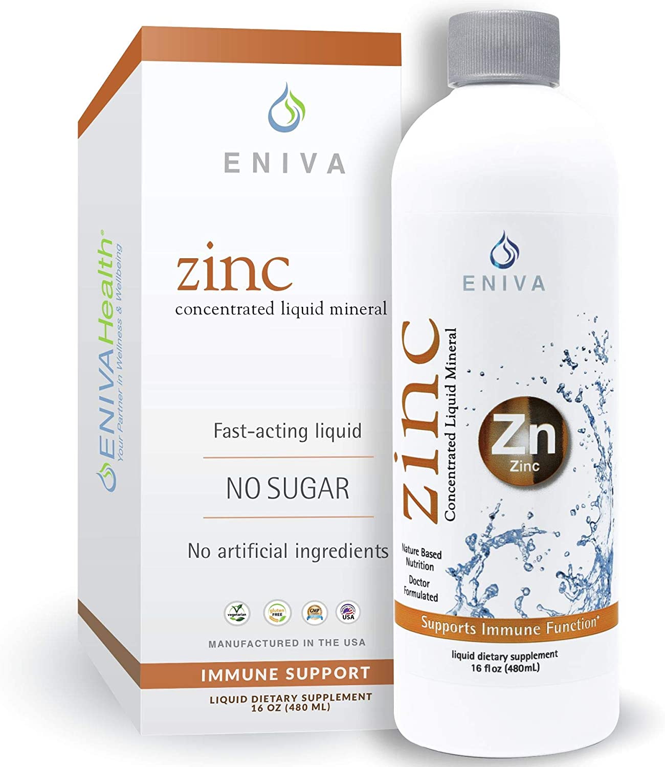 Eniva Liquid Ionic Zinc | Immune Health, Vision, Skin | Made in USA ...
