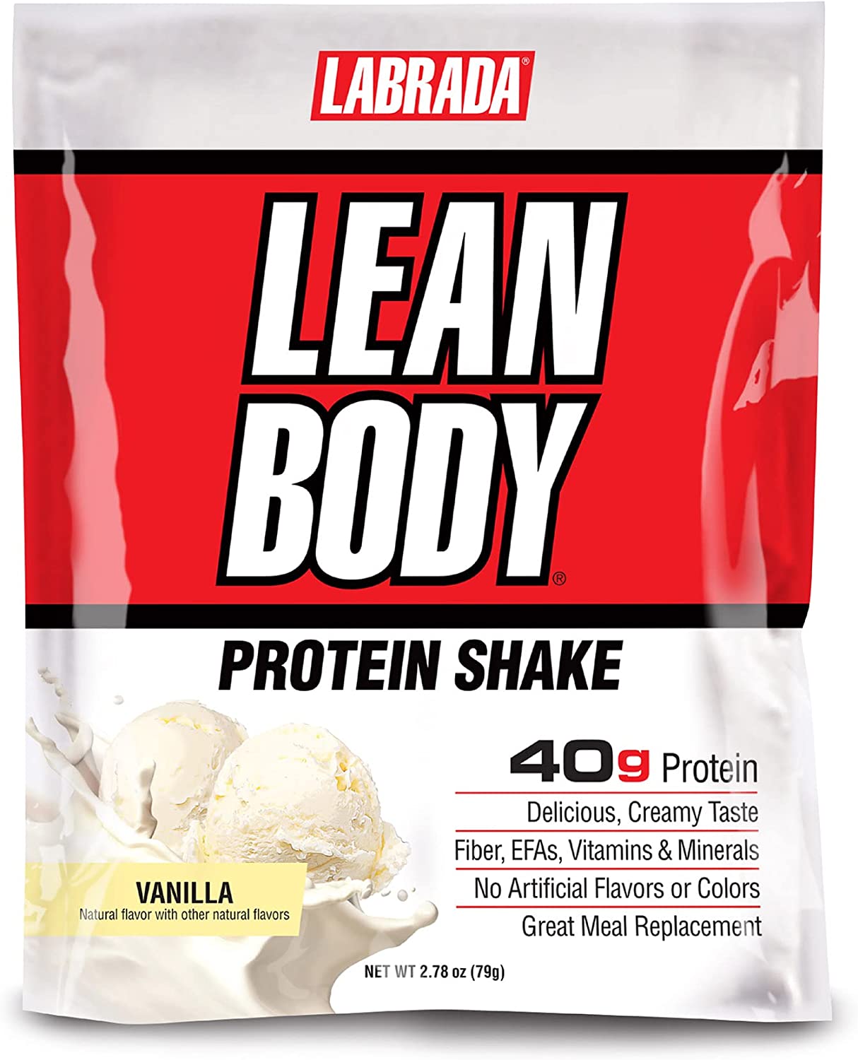 Lean Body MRP All-In-One Vanilla Meal Replacement Shake. 40g Protein ...