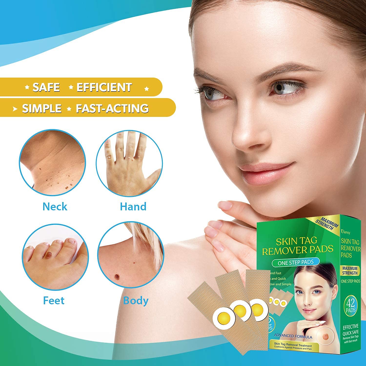 Bambosa Skin Tag Remover Pads, Effective Skin Tags Removal Treatment ...