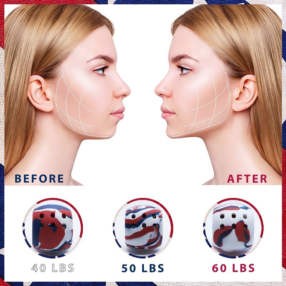 Simple Gym, Fluorescent Jawline Exerciser for Men & Women, Helps Reduce ...