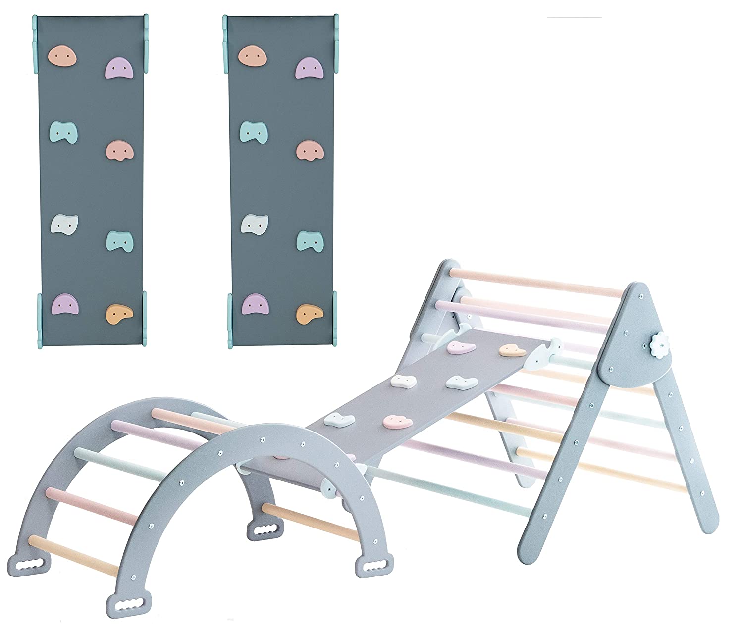 Triangle for Kids Toddlers Rock with 3 ramp - Learning Waldorf Climbing ...