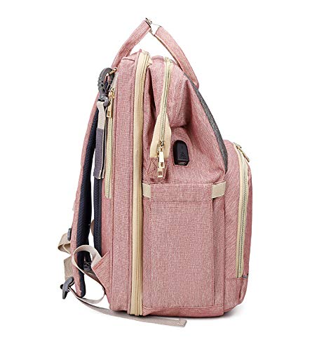 3 in 1 Travel Bassinet Foldable Baby Bed, Mummy Bag Waterproof Backpack ...