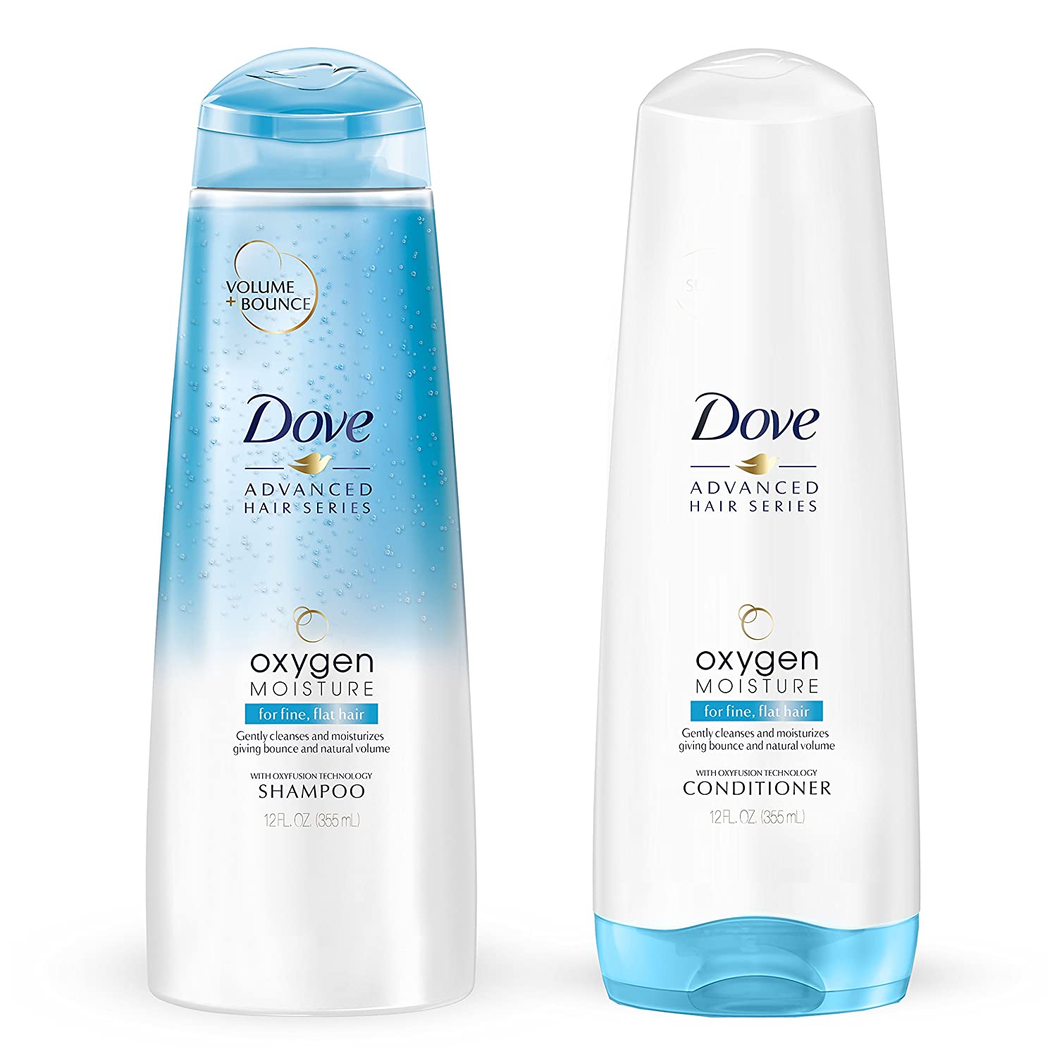 Dove Advanced Hair Series Oxygen Moisture Shampoo, 12 oz (Pack of 3)
