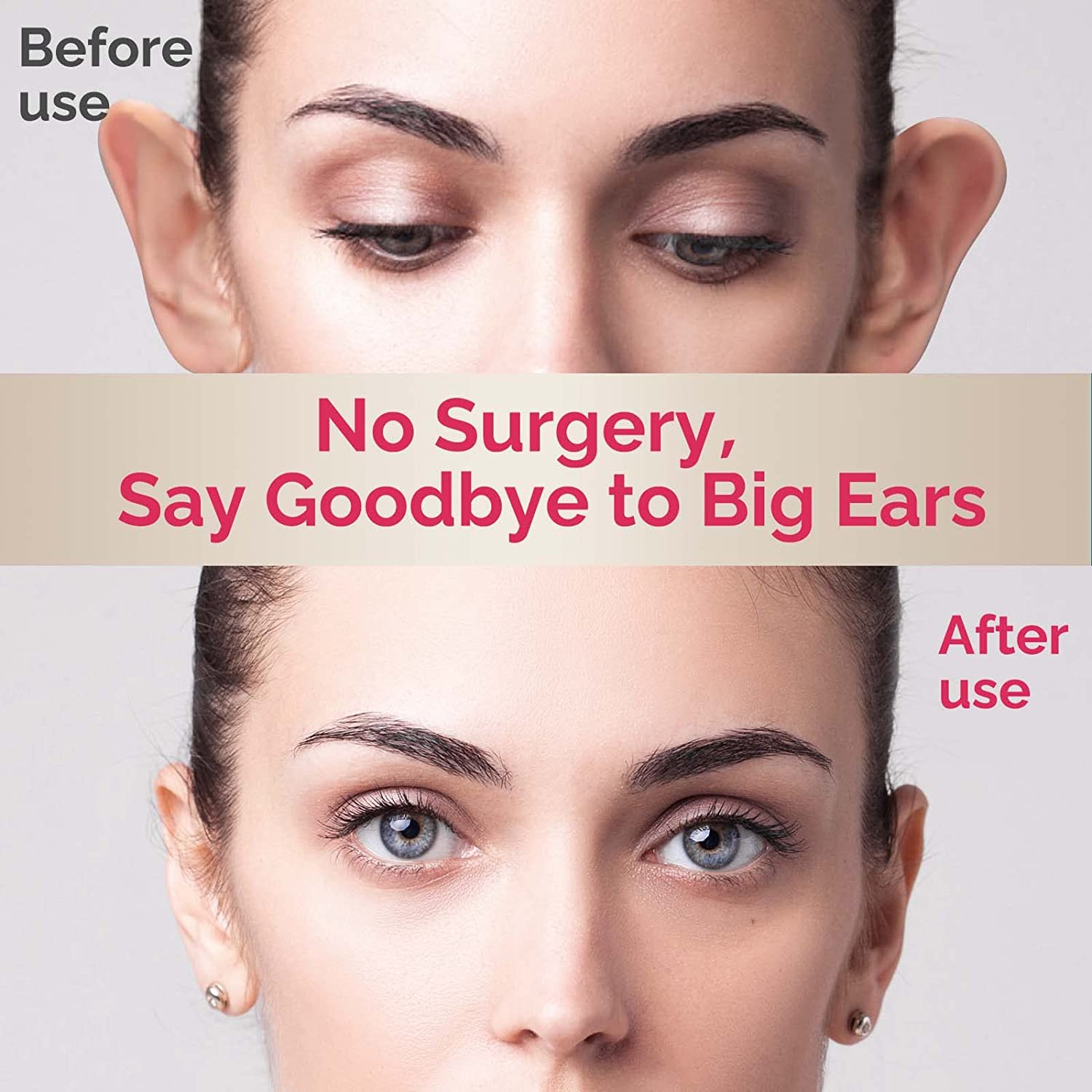 Cosmetic Ear Corrector, 50 PCS, Ear Stickers for Big Ears, No Surgery ...