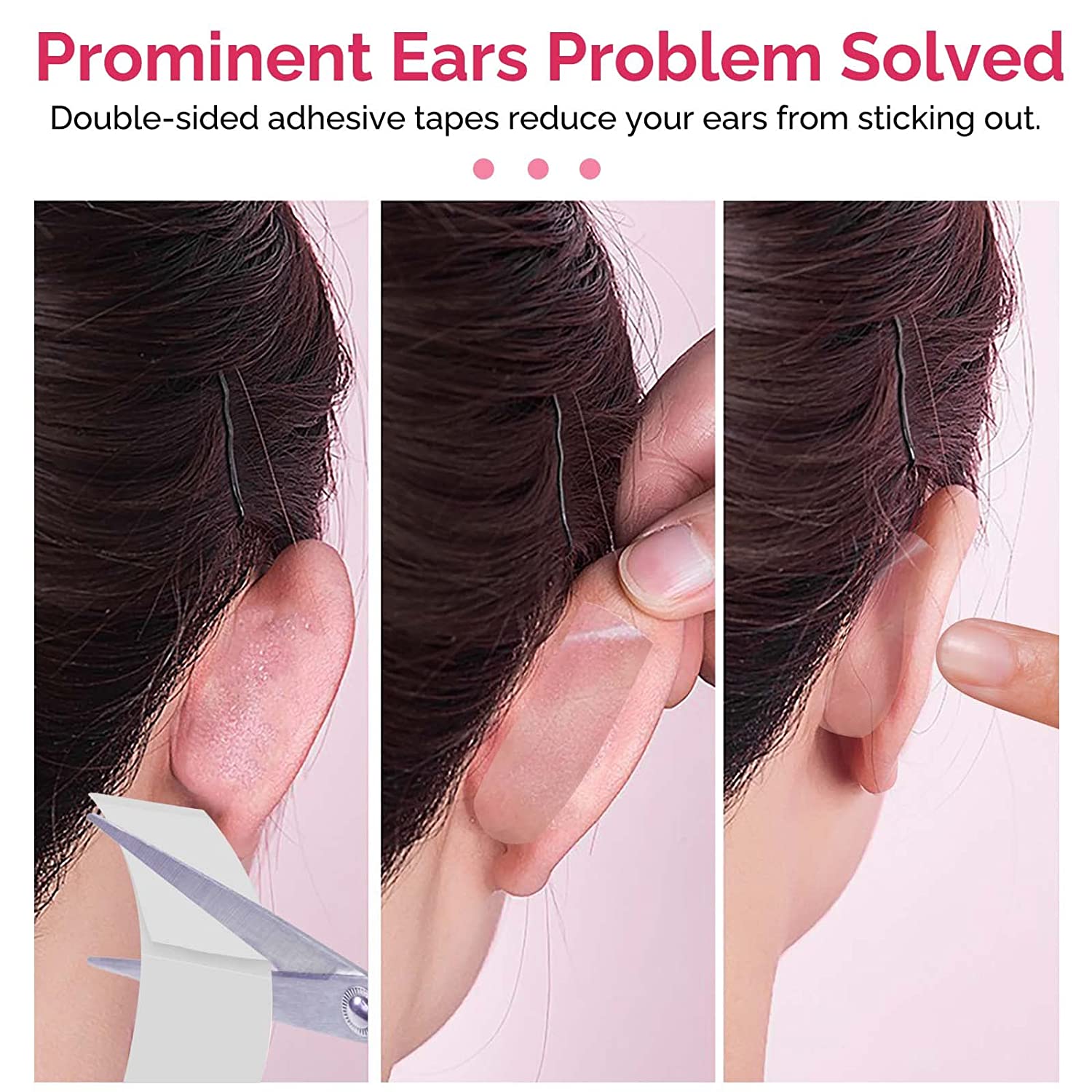 Cosmetic Ear Corrector, 50 PCS, Ear Stickers for Big Ears, No Surgery ...